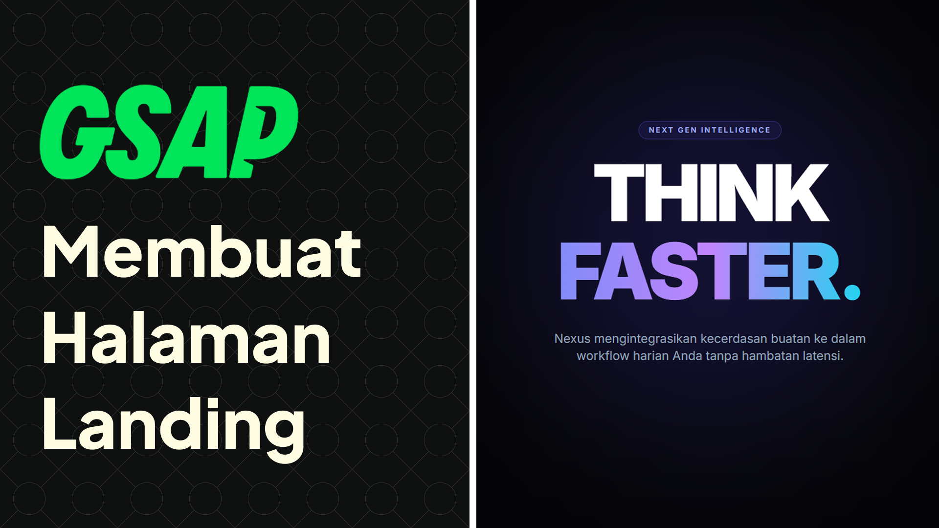 Masterclass UI/UX: Membangun Landing Page SaaS 'NEXUS' dengan Animasi ...